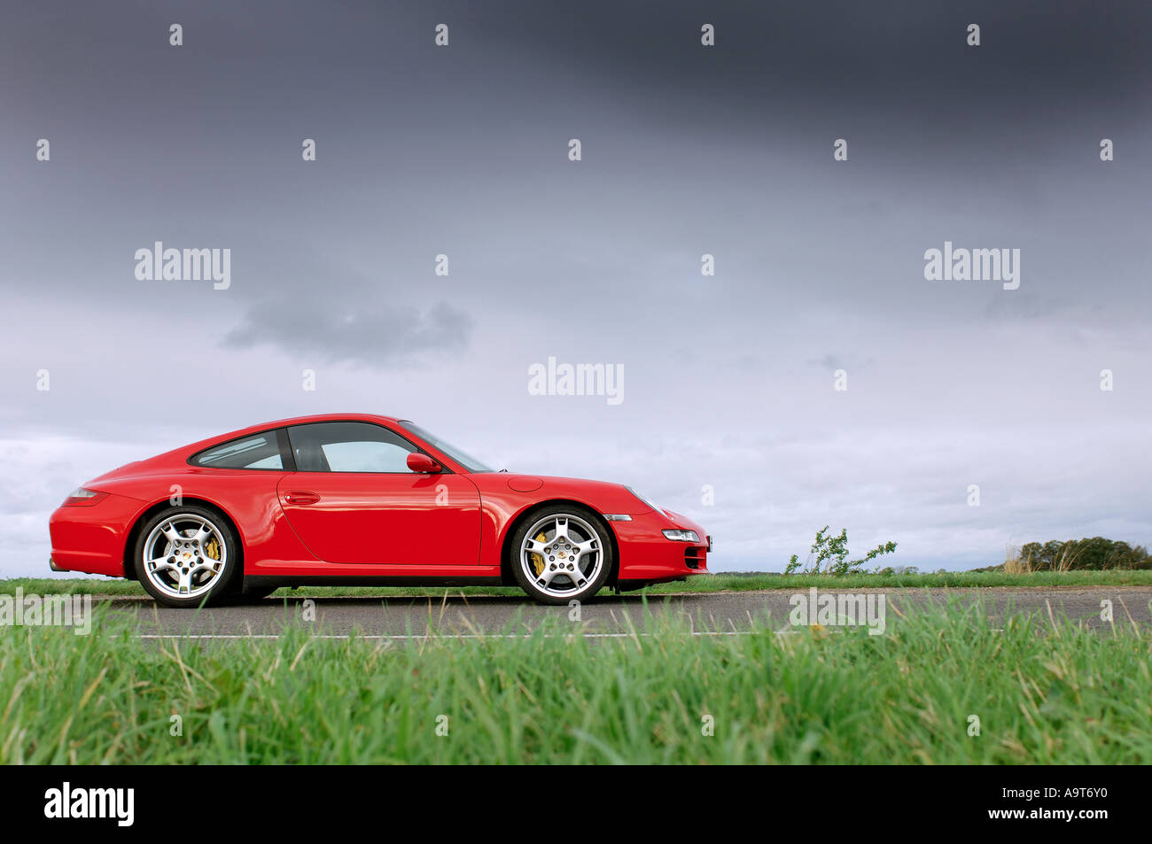 Red Porsche 997 Stock Photo - Alamy