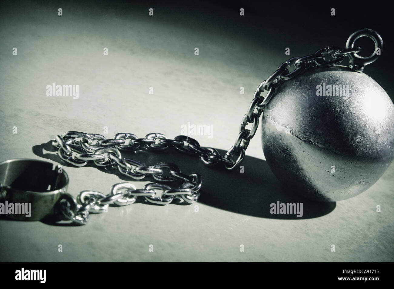 A ball and chain Stock Photo - Alamy