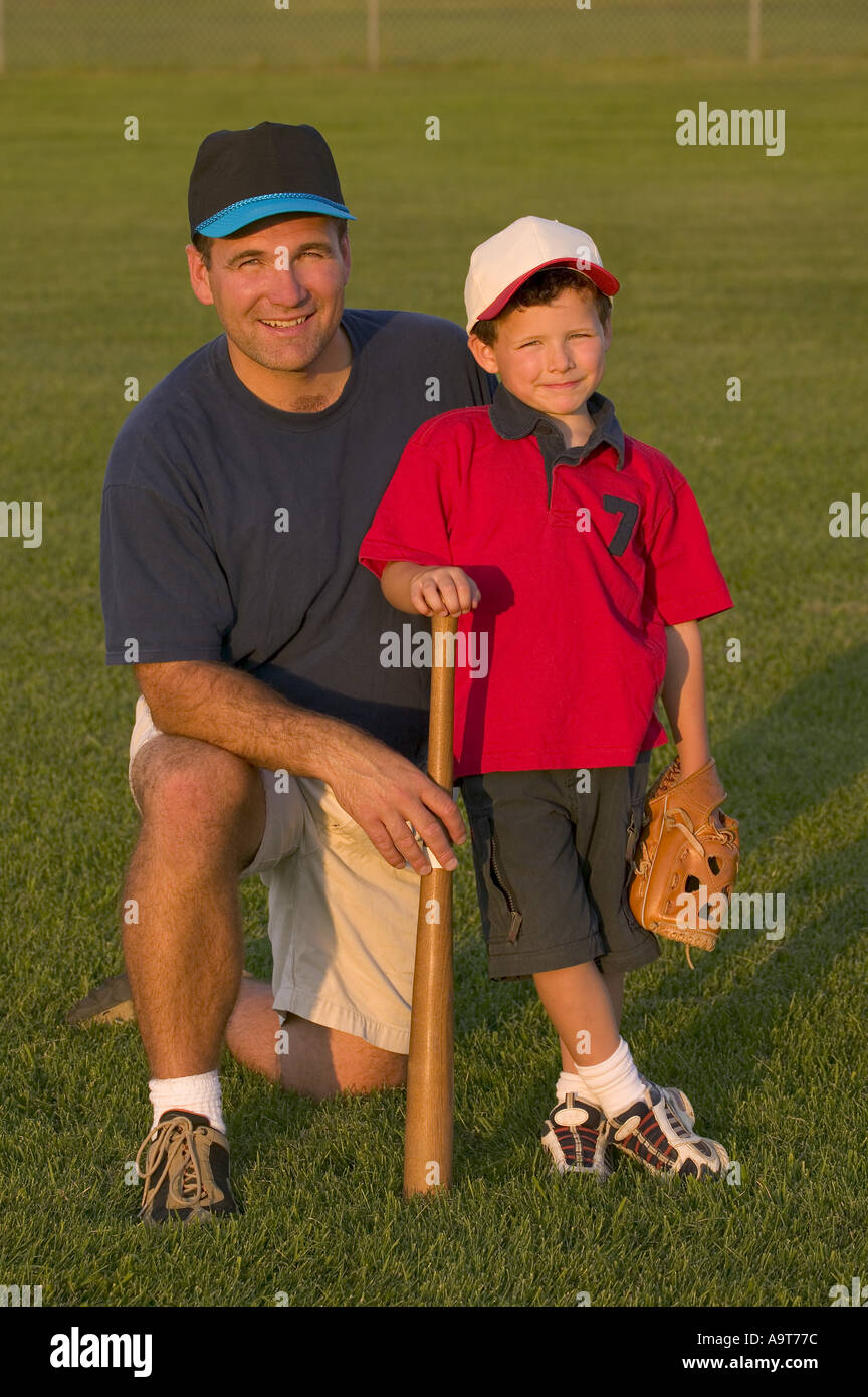 Portrait of father and son Stock Photo - Alamy