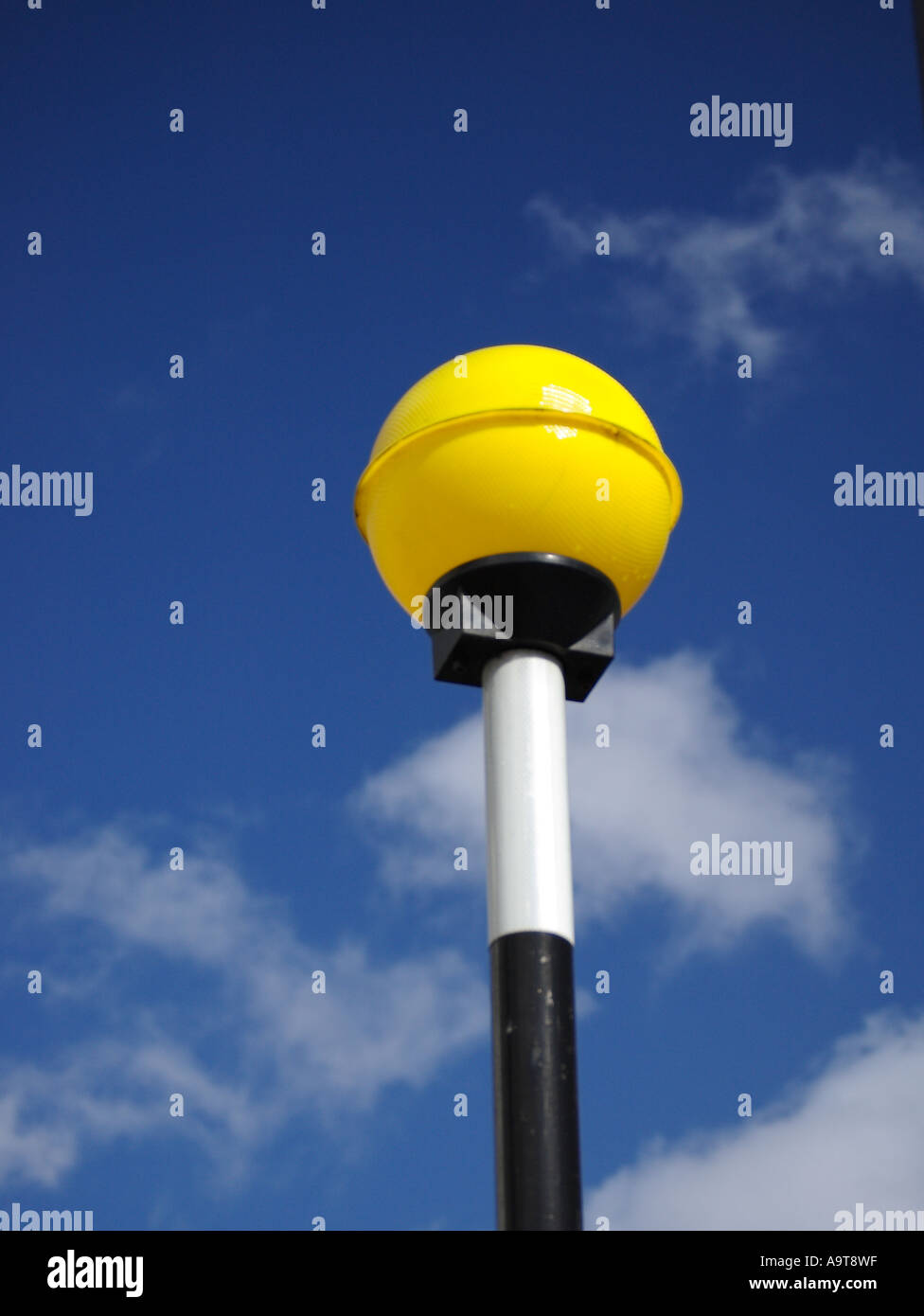 Zebra crossing lamp post Stock Photo - Alamy