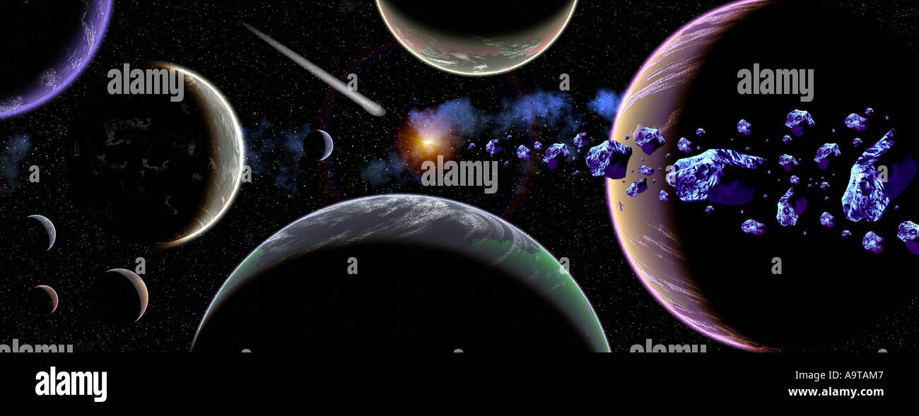 Space asteroids hi-res stock photography and images - Alamy