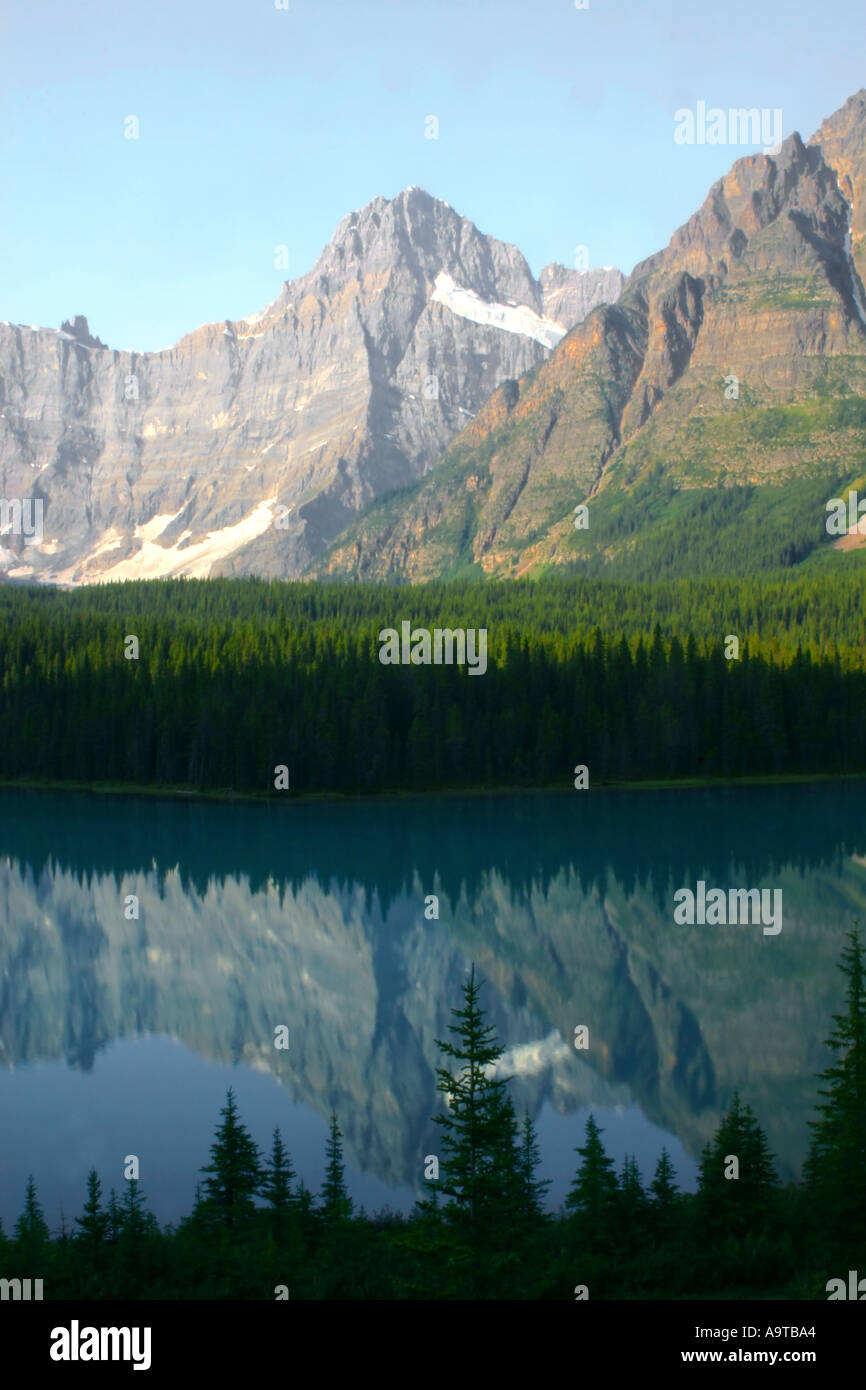 Vertical Waterfowl Lake Banff National Park Alberta Canada North ...
