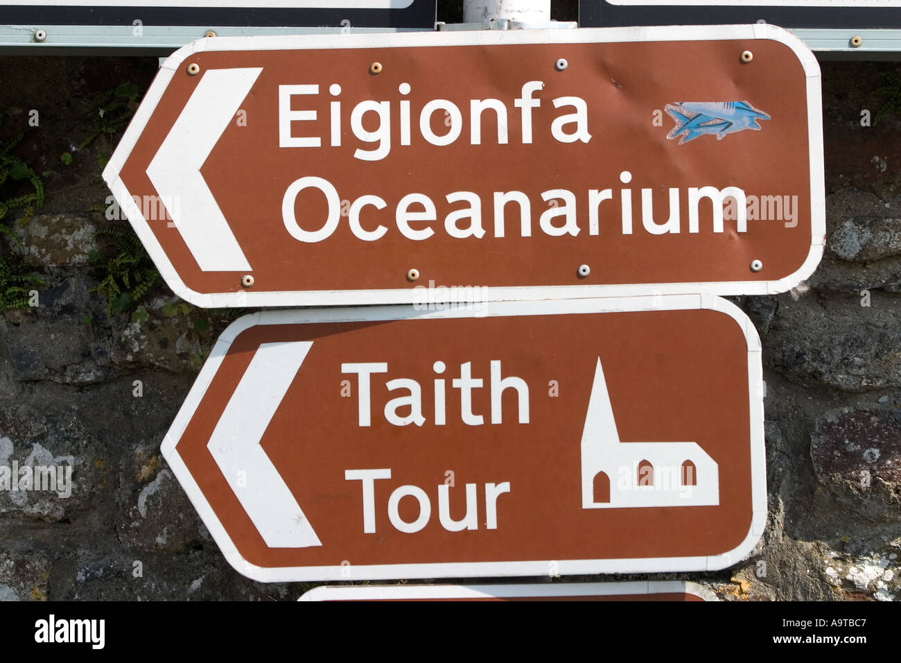 Road Signs St Davids Pembrokeshire Wales UK Stock Photo - Alamy