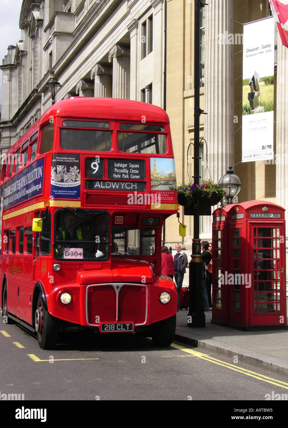 A London AEC Routemaster, RML 2473 Double decker bus on route 9 ...