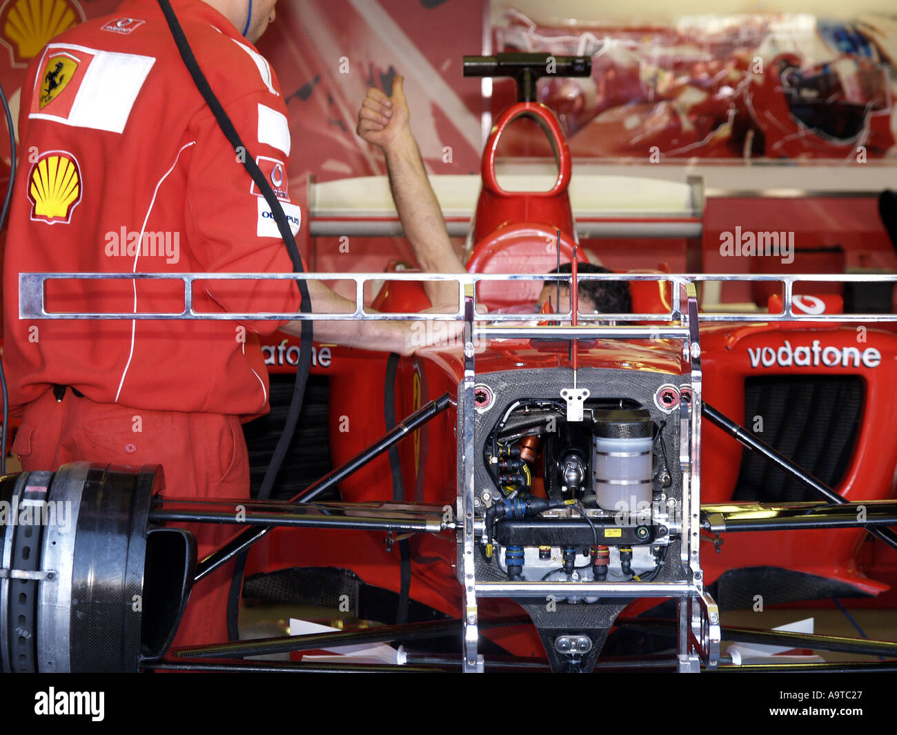 Ferrari Team at Work Stock Photo - Alamy