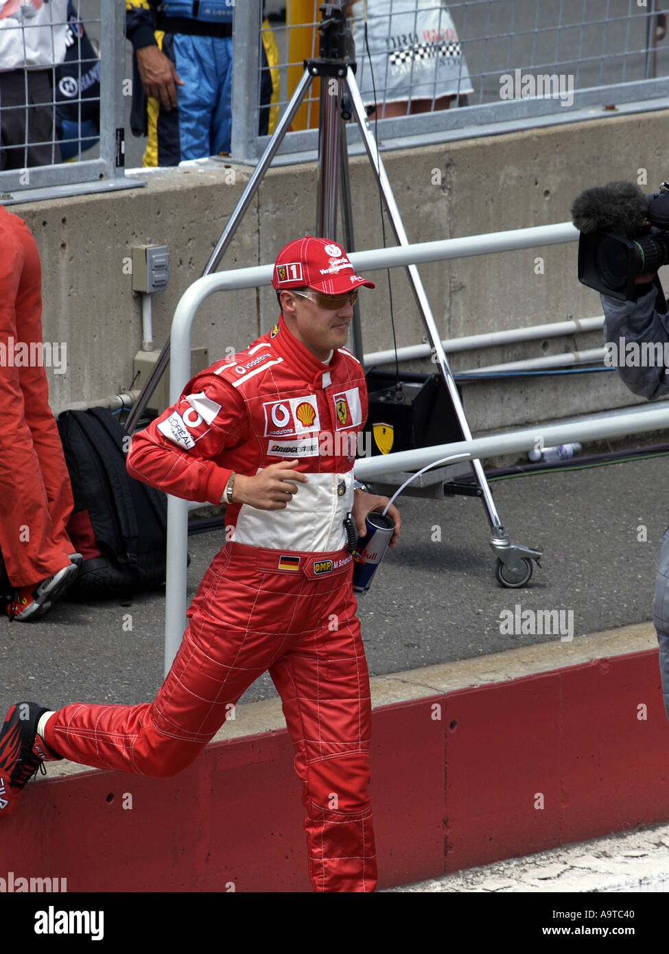 Michael Schumaker before the race Stock Photo - Alamy