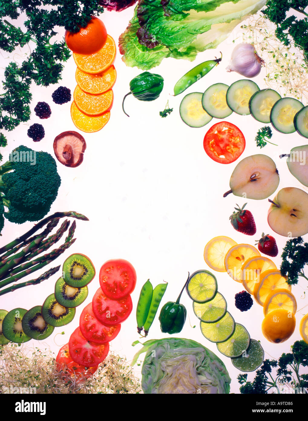 Food Fruits and vegetables Stock Photo - Alamy