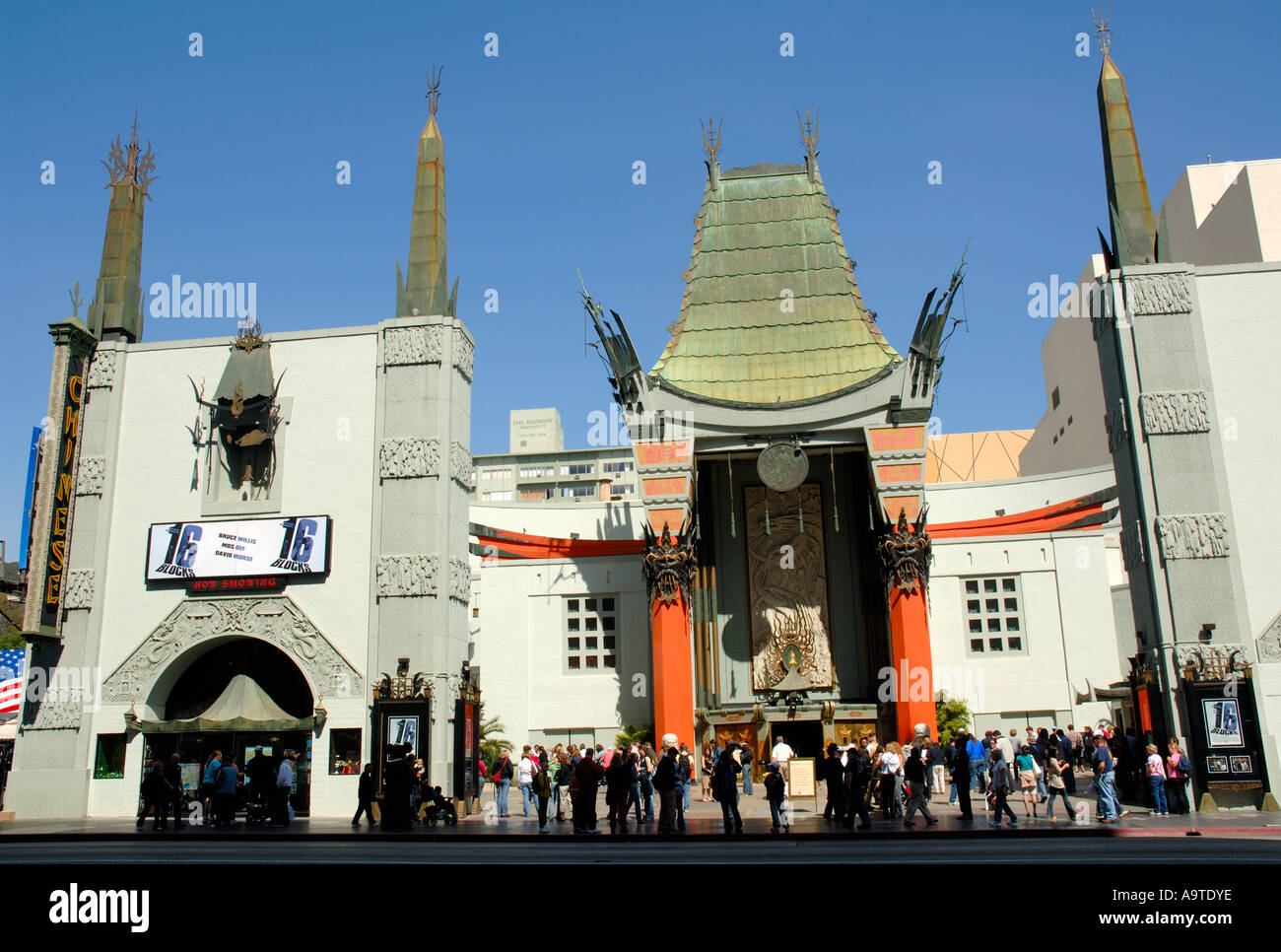 Visitors outside The Grauman's Chinese Theatre It was declared a ...