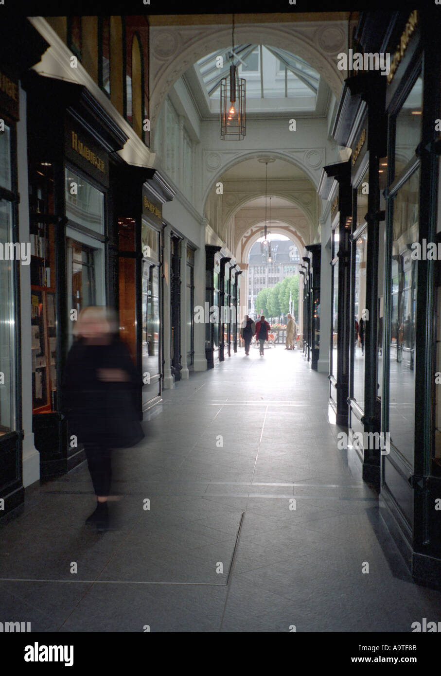 Shopping arcade Bath England Stock Photo - Alamy