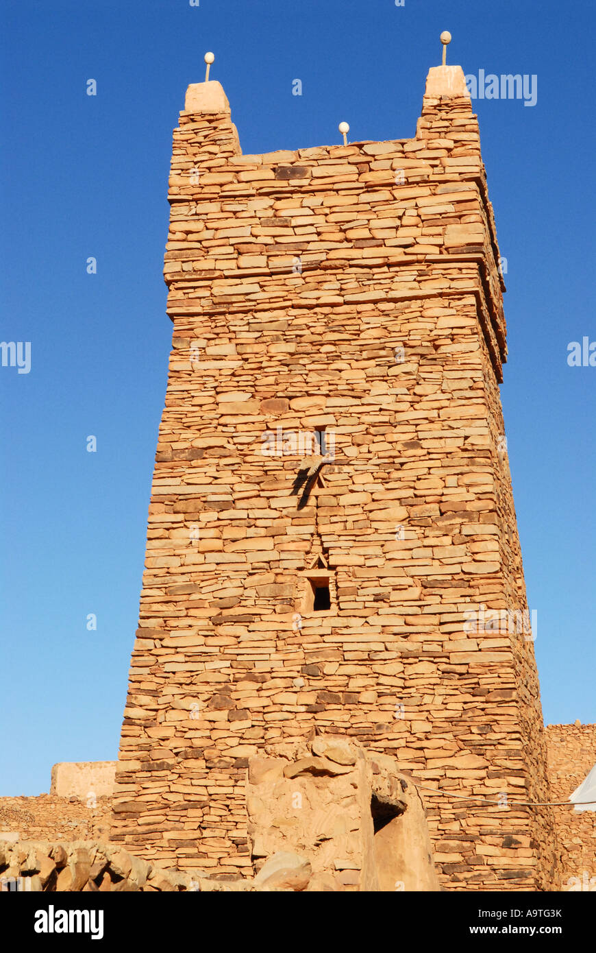 The mosque of Chinguetti Adrar region Mauritania Stock Photo - Alamy