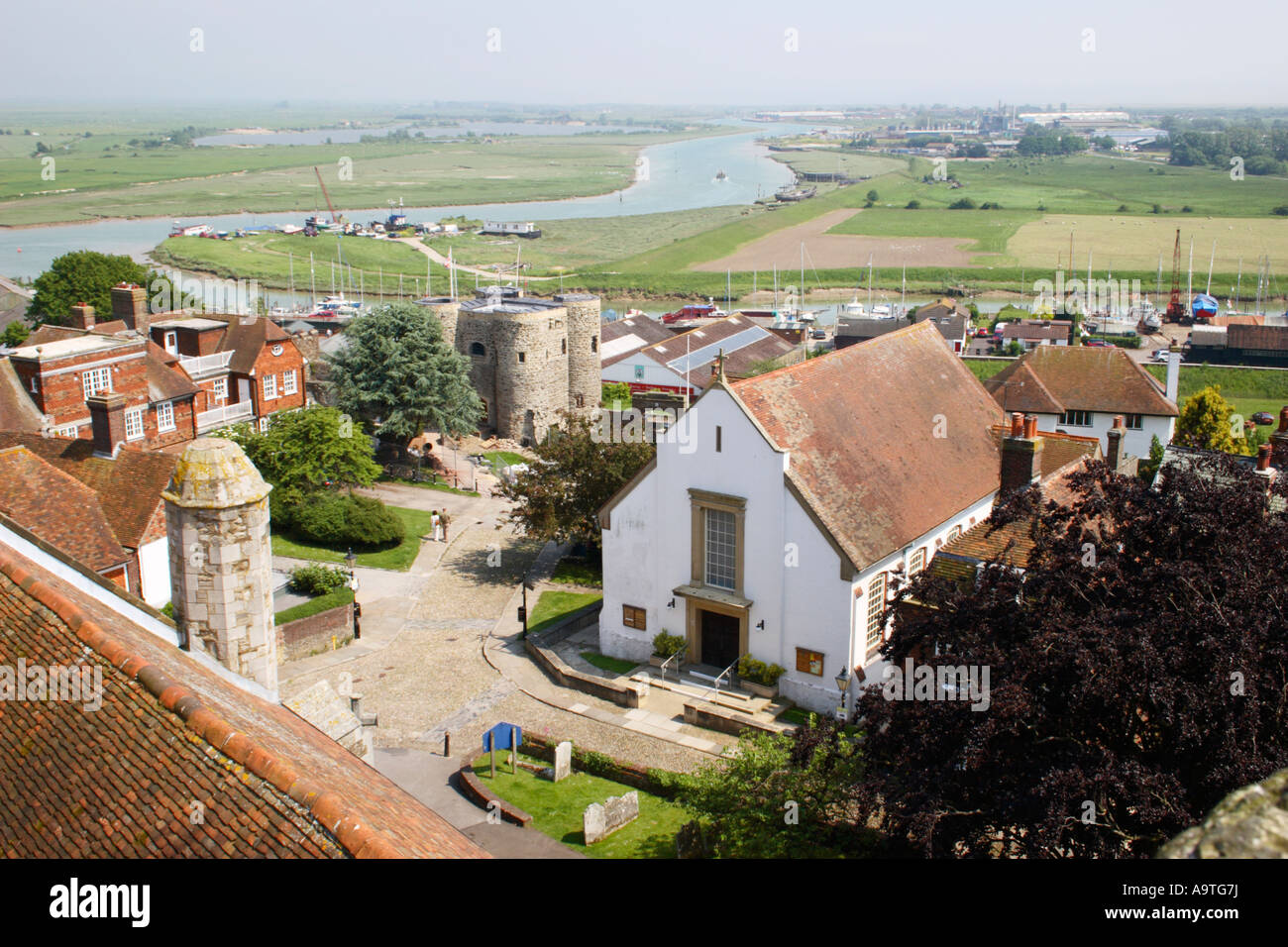 Aerial view of Rye, East Sussex, England Stock Photo - Alamy