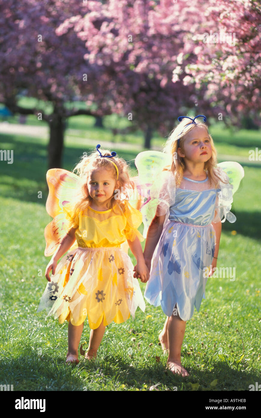 Girls as butterflies Stock Photo - Alamy