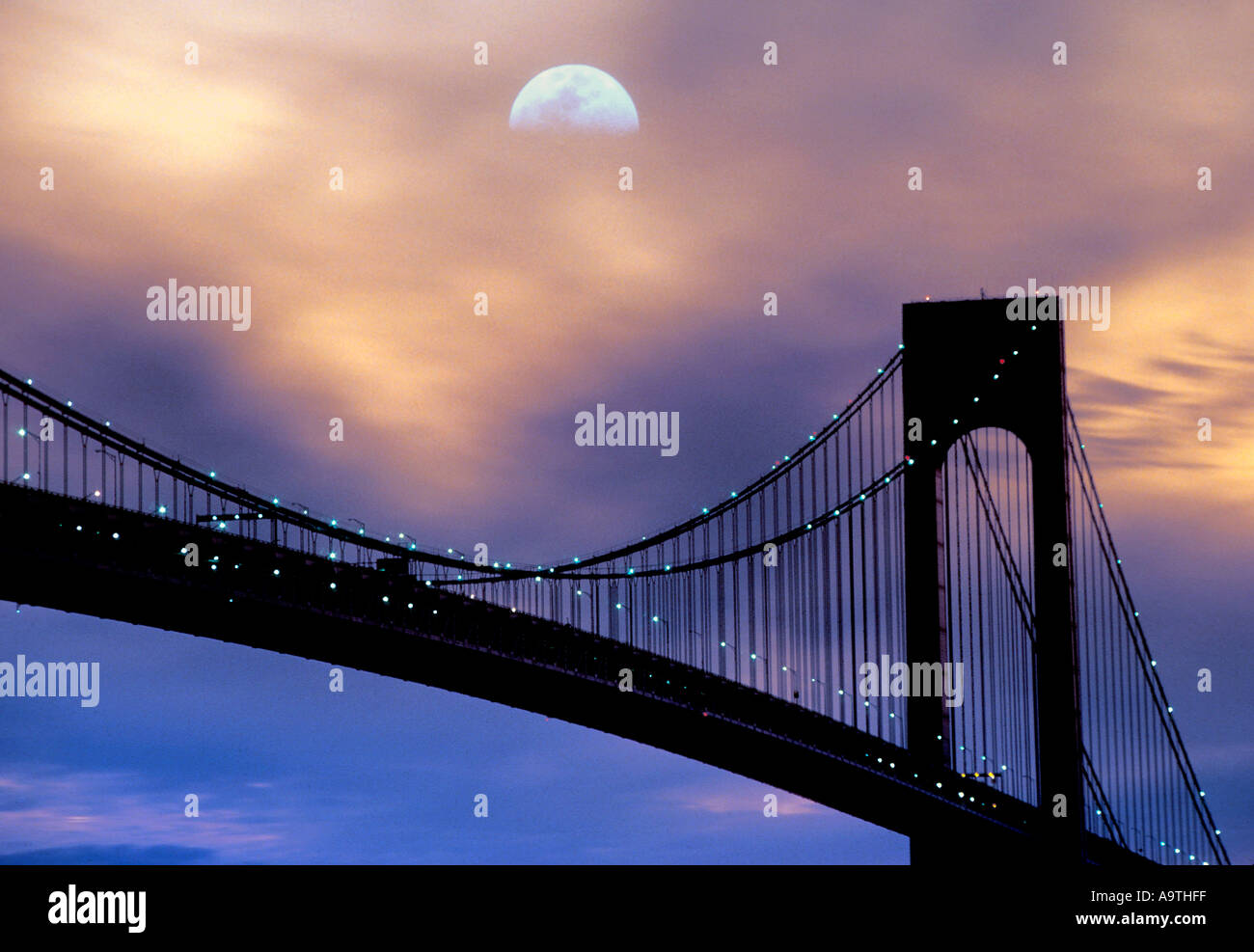 Bridge with moon hi-res stock photography and images - Alamy