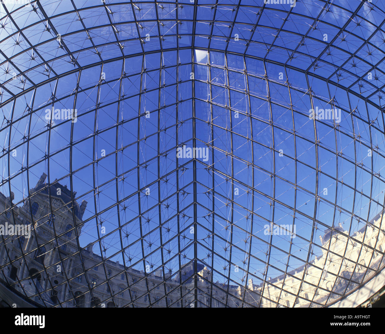 Glass pyramid roof ceiling hi-res stock photography and images - Alamy