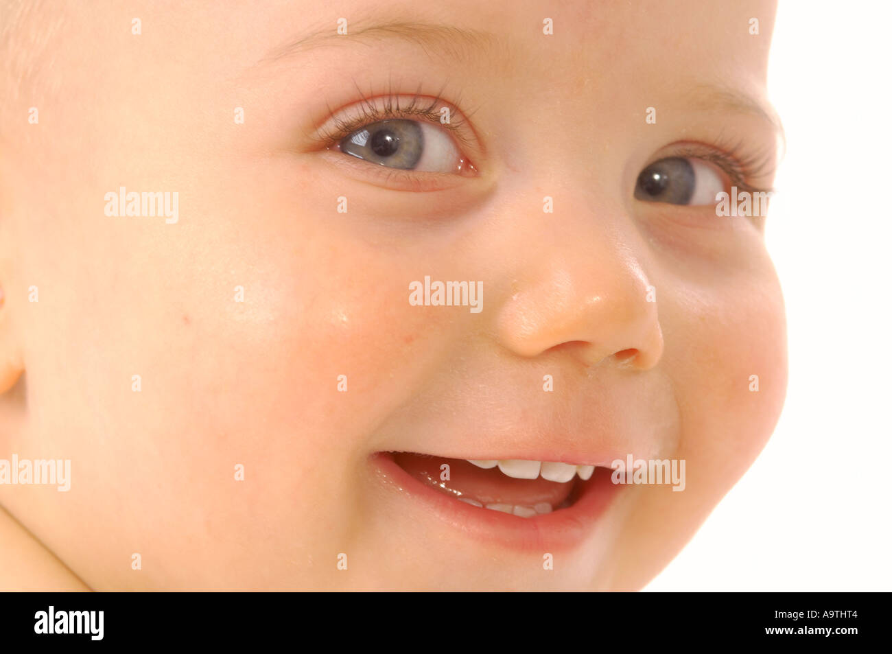 Babys face close up hi-res stock photography and images - Alamy