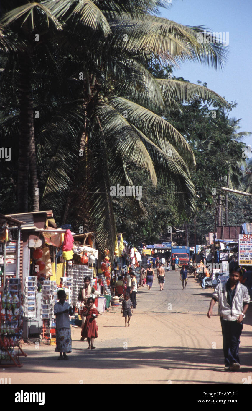 GOA Shops and market stalls in Palolem Stock Photo - Alamy
