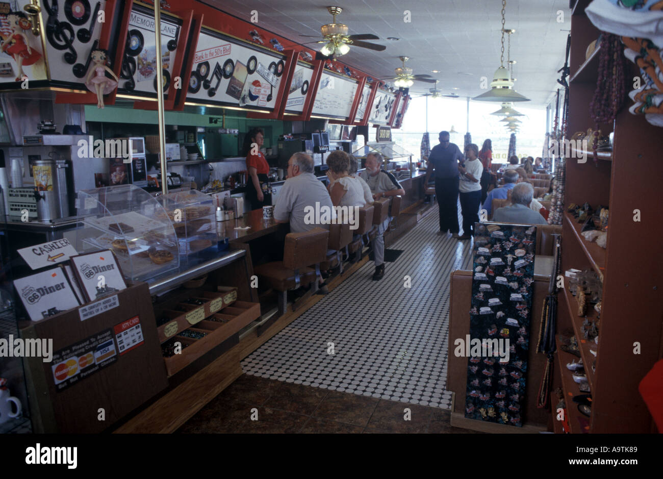 Route 66 Diner Stock Photo - Alamy