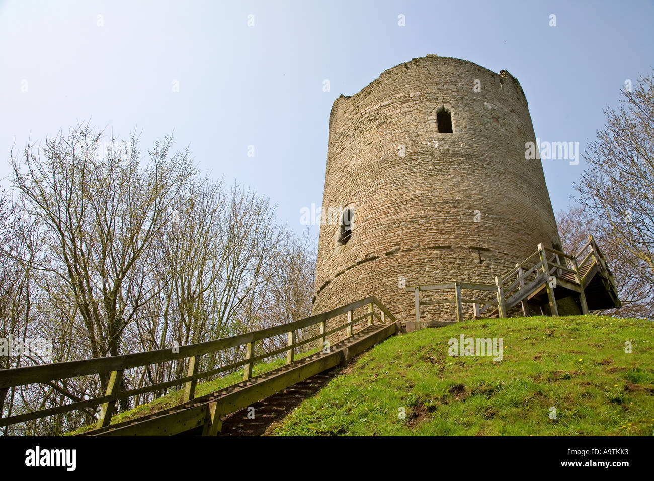 Bronllys castle hi-res stock photography and images - Alamy