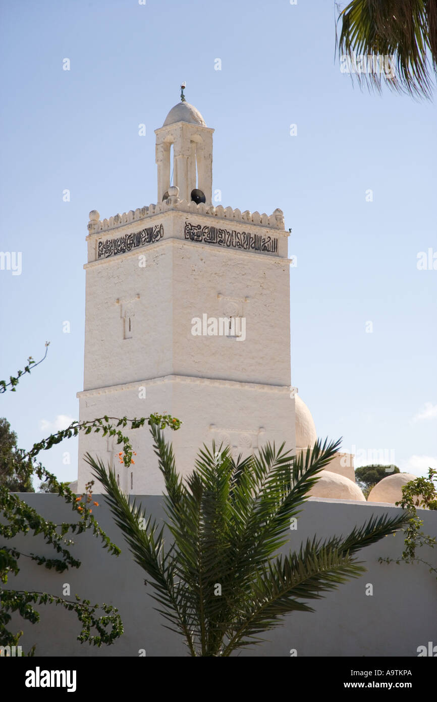 Minaret of Typical Mosque in "Houmt Souk" Djerba Tunisia Stock Photo ...