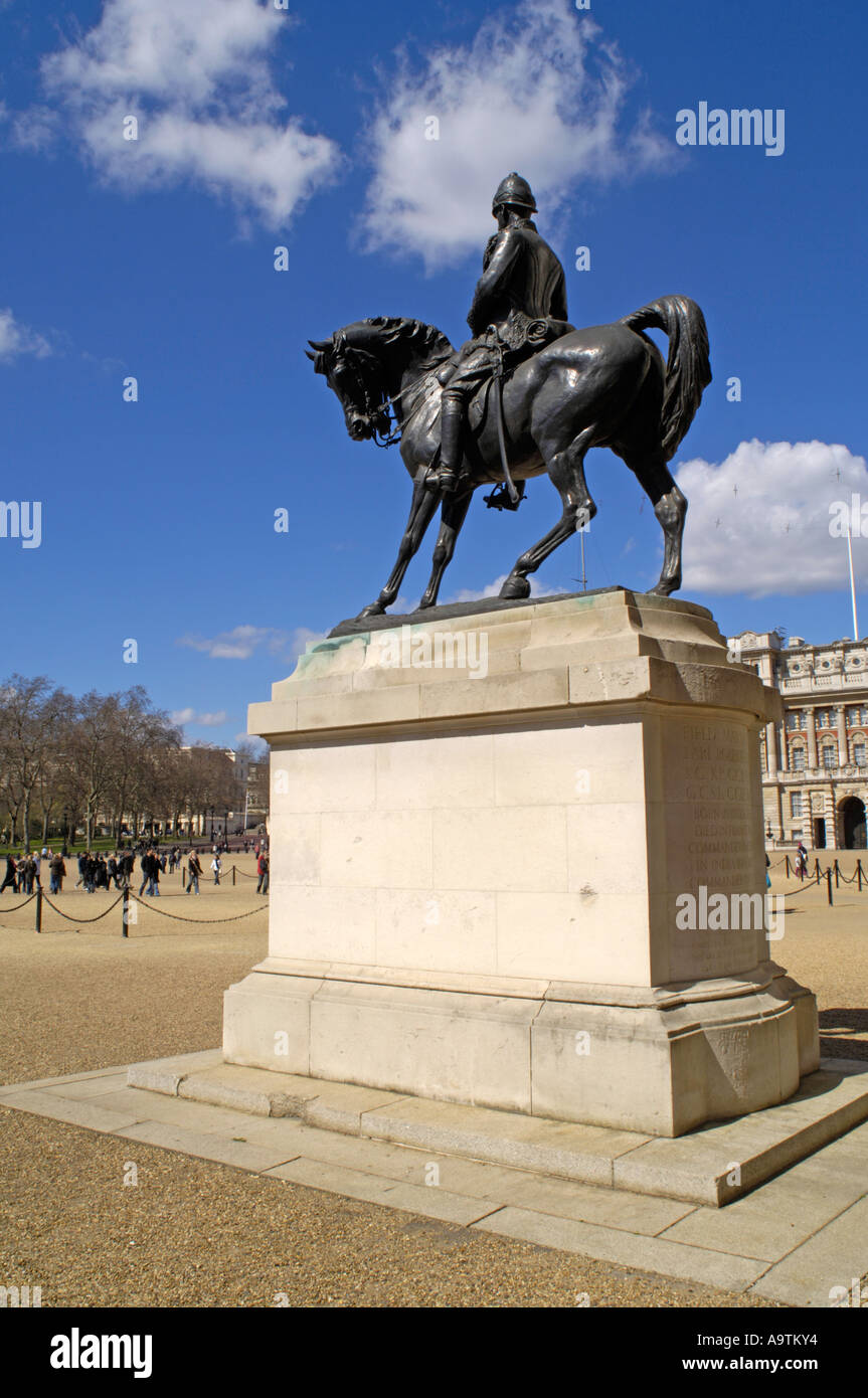 Equestrian statue on Horseguards Parade London UK Stock Photo - Alamy