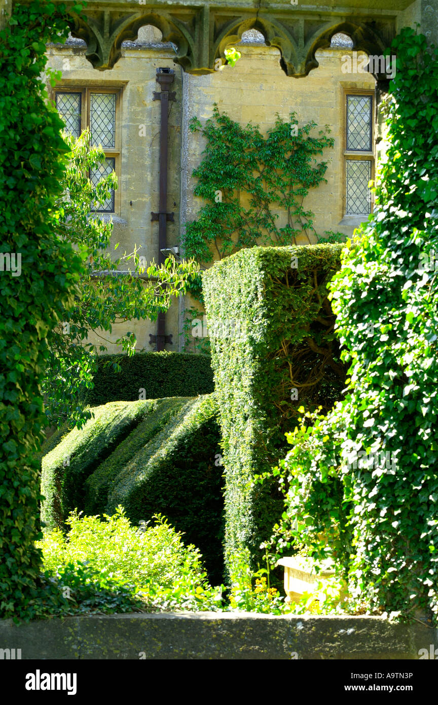 beautiful English garden with bushes Stock Photo - Alamy