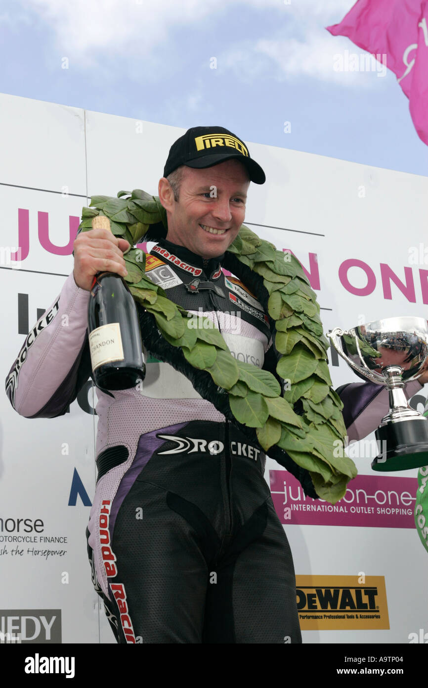 Ian Lougher on the podium at the North West 200 Road Races NW200 ...