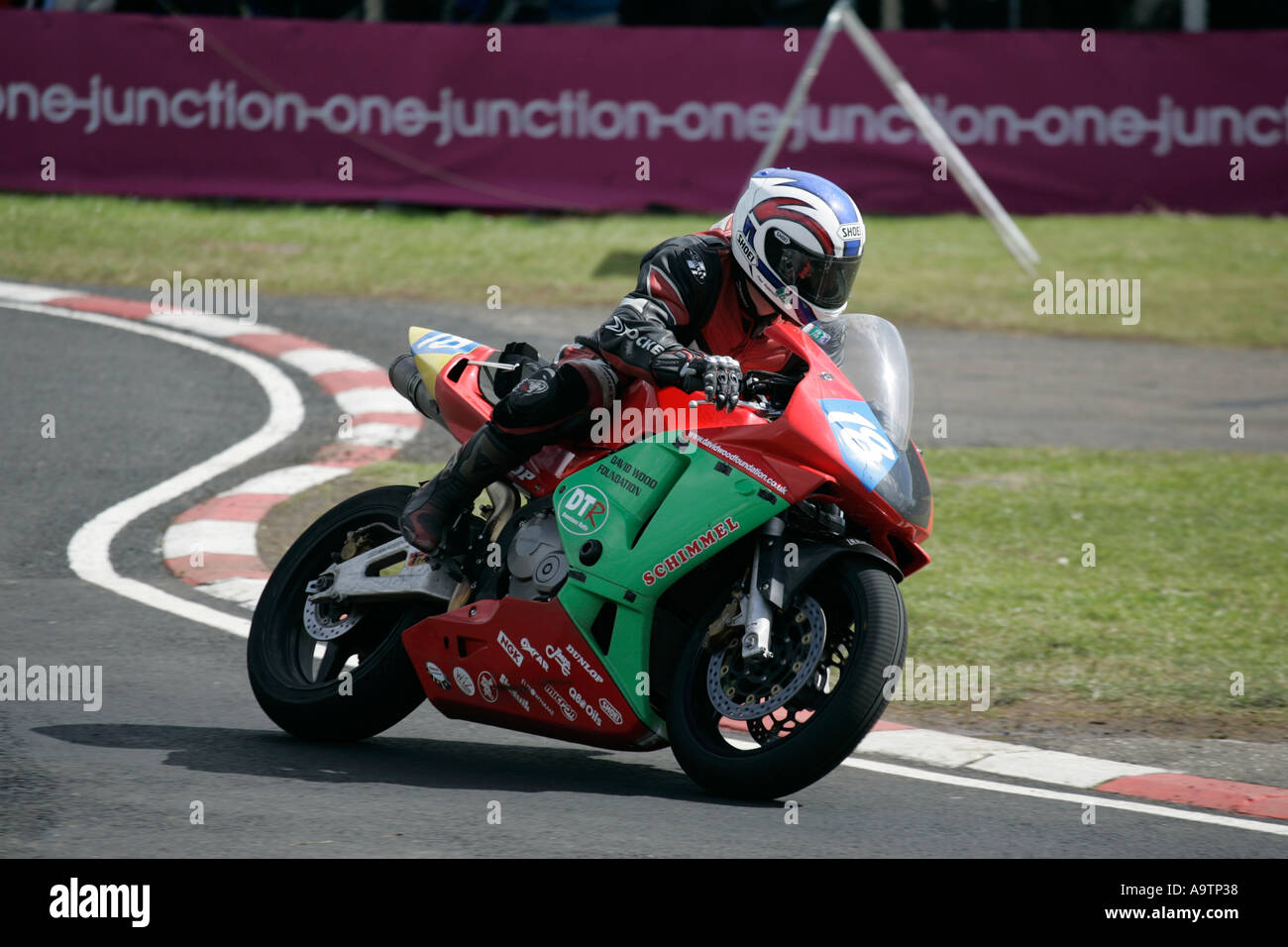 Paul Robinson from Ballymoney on his Honda at the North West 200 Road ...