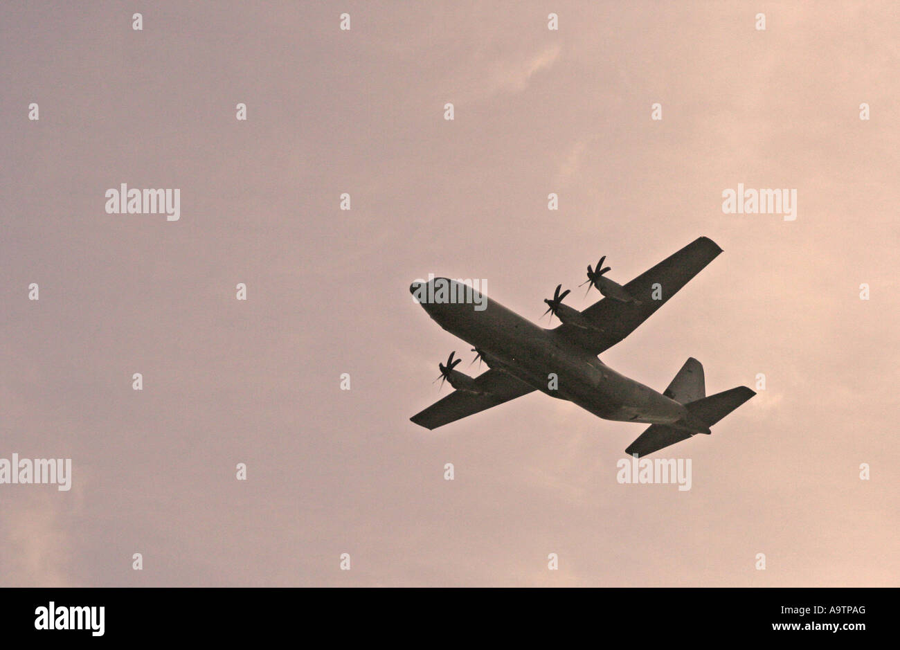 Aircraft over sea, by the Isle of Arran, Scotland Stock Photo - Alamy