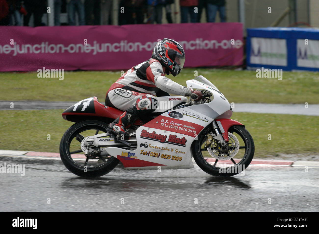 Jack Sands from Magherafelt on his Honda 125 at the North West 200 Road ...