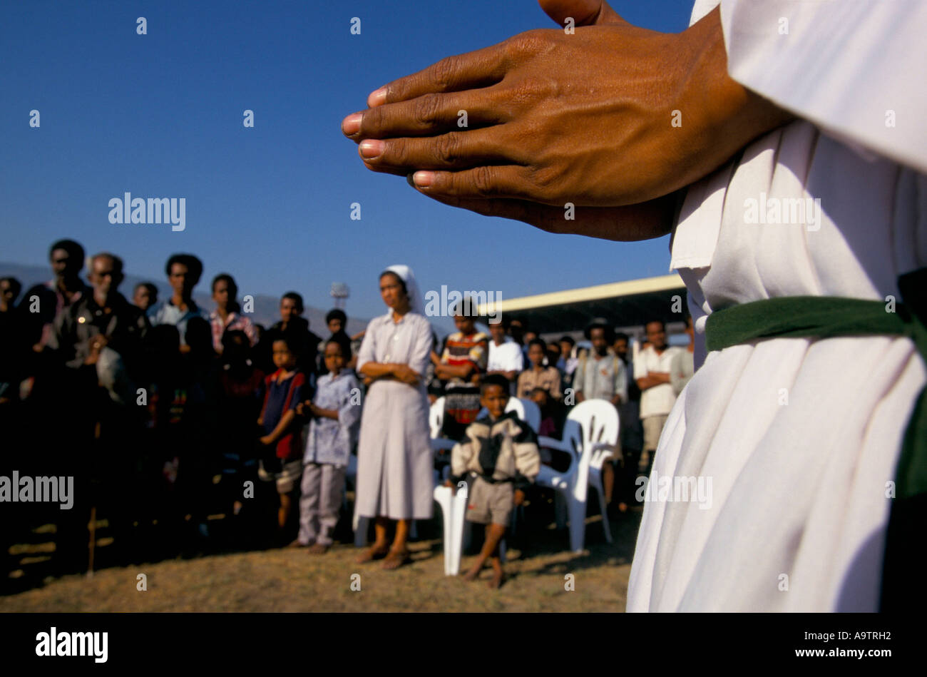 'EAST TIMOR SEPT/OCT 1999', MASS IN THE FOOTBALL STADIUM IN DILI, 1999 ...