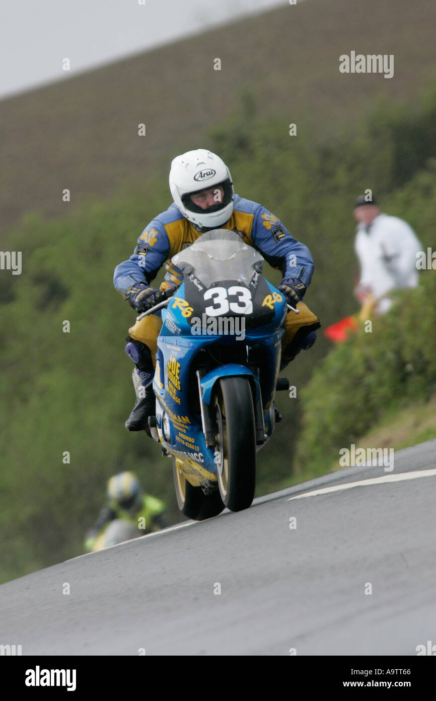 Richard Mooney from Saintfield on his Yamaha R6 at Tandragee 100 Road ...
