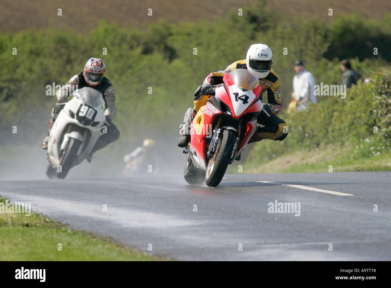 Guy Martin 14 leads Paul Cranston 90 at Tandragee 100 Road Races County ...