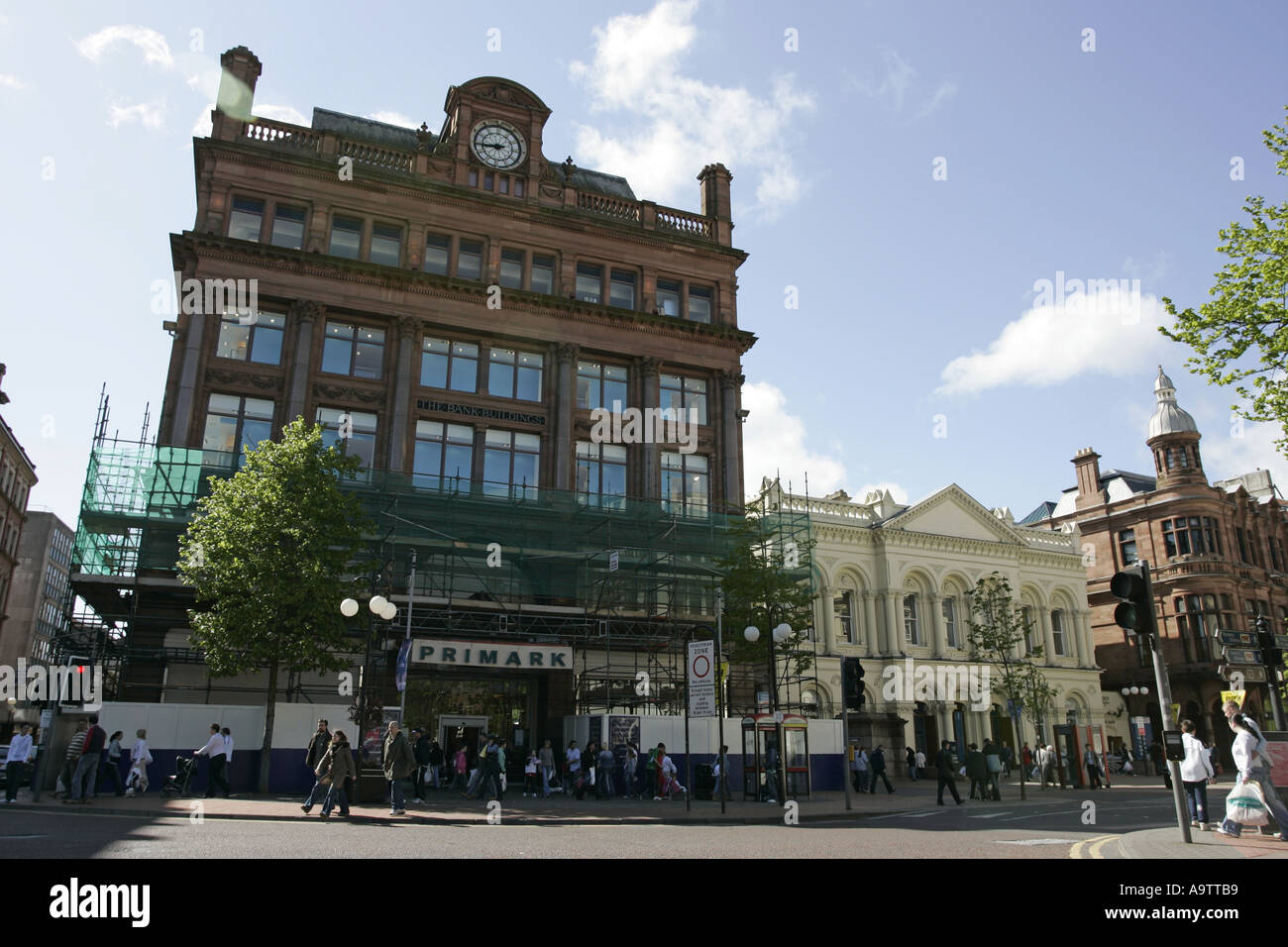 Bank Buildings Castle Place Belfast Northern Ireland Stock Photo - Alamy