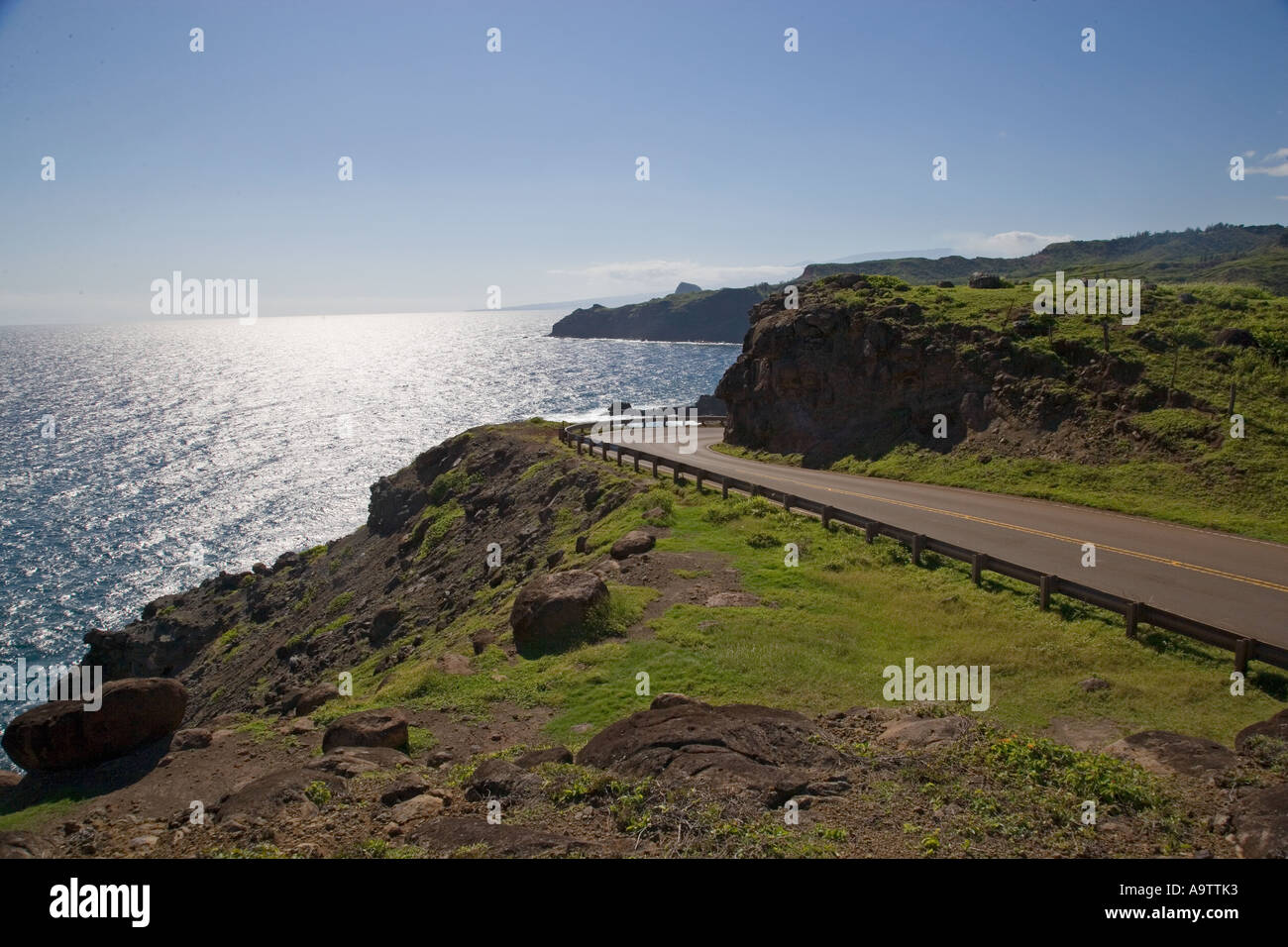 Road West Maui Hawaii Stock Photo - Alamy