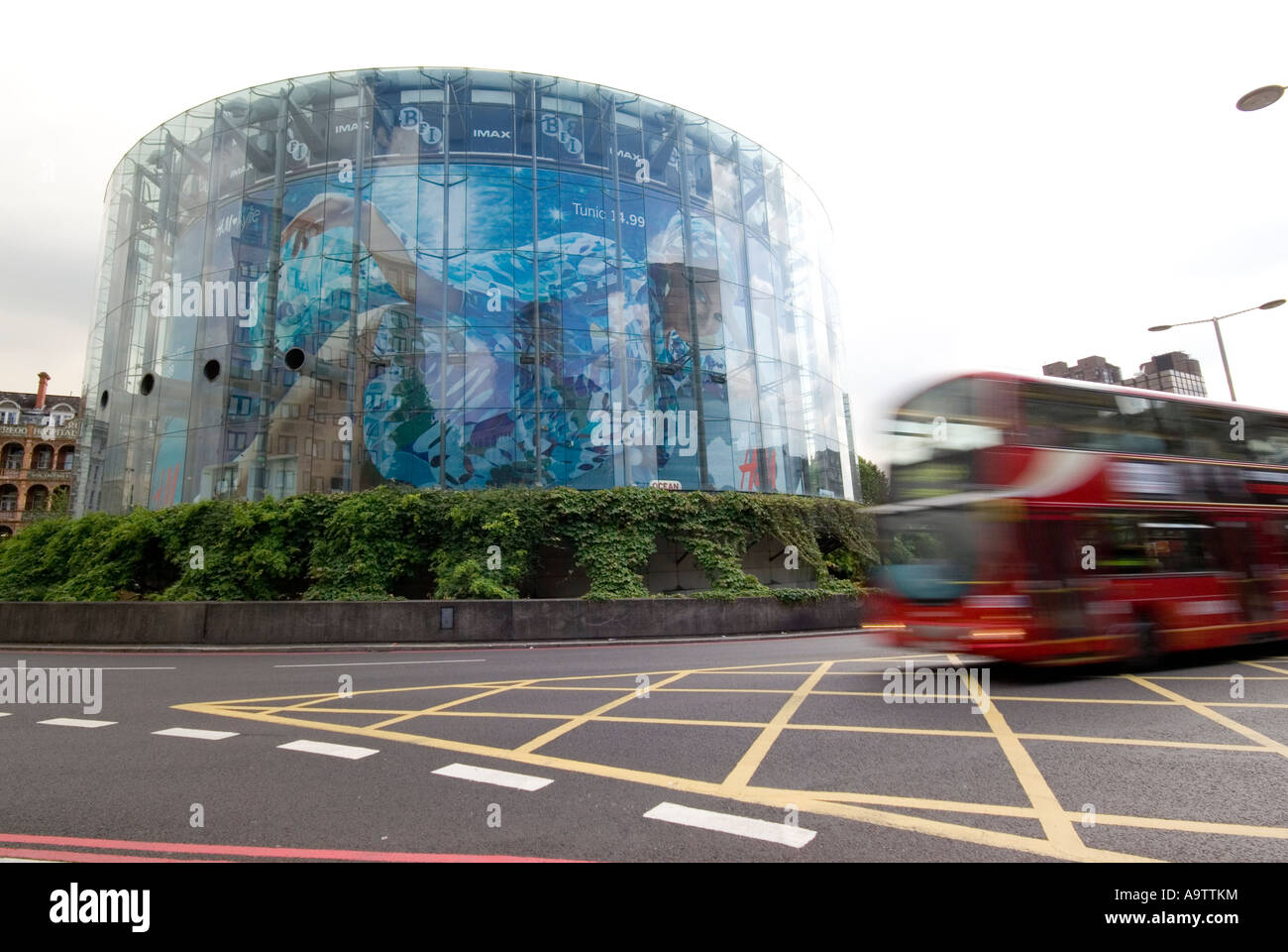 The IMAX cinema at Waterloo blurred traffic Stock Photo - Alamy