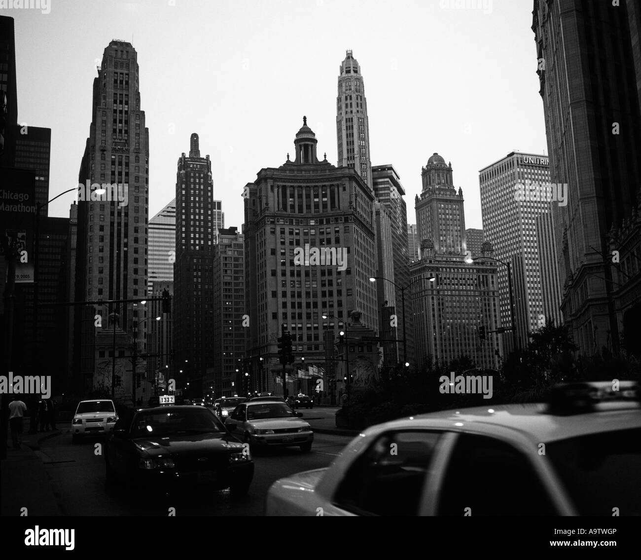 Busy chicago Black and White Stock Photos & Images - Alamy