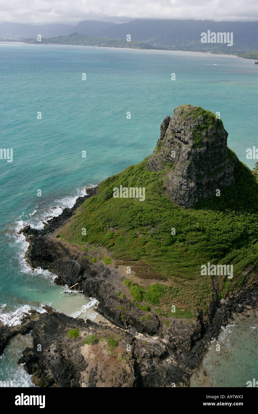 Mokolii island Chinaman s Hat Oahu Hawaii Stock Photo - Alamy