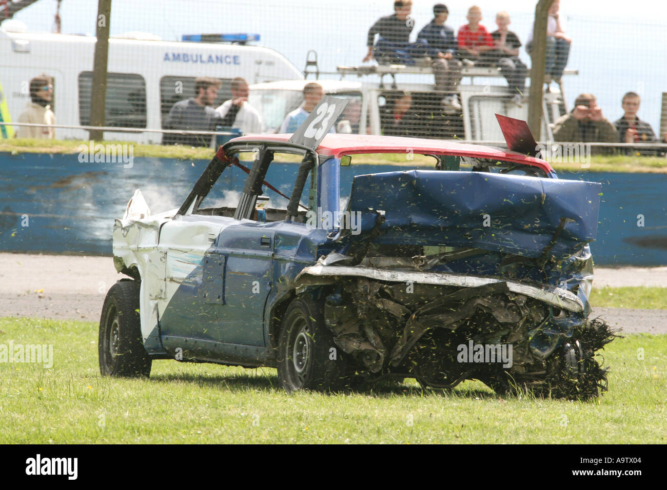 Volvo banger racing car hi-res stock photography and images - Alamy