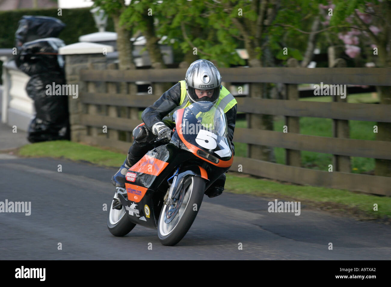Phelim Lunny on his 125cc Honda 125 at the Cookstown 100 road races ...