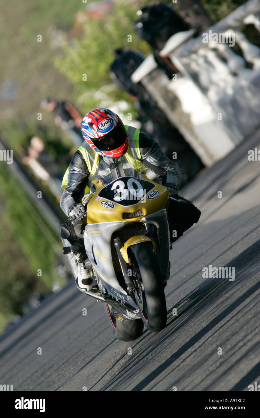 Wayne Kennedy on his Yamaha at the Cookstown 100 road races Stock Photo ...