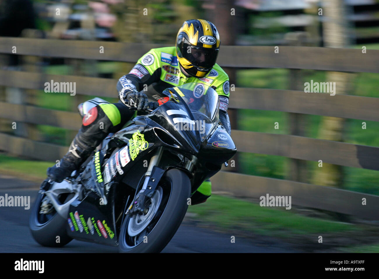 Ken Doherty on his Yamaha at the Cookstown 100 road races Stock Photo ...