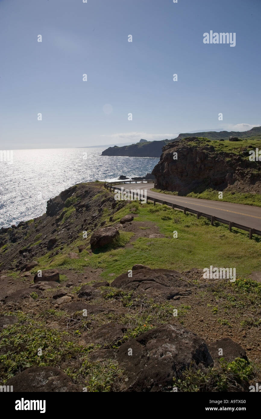 Road West Maui Hawaii Stock Photo - Alamy
