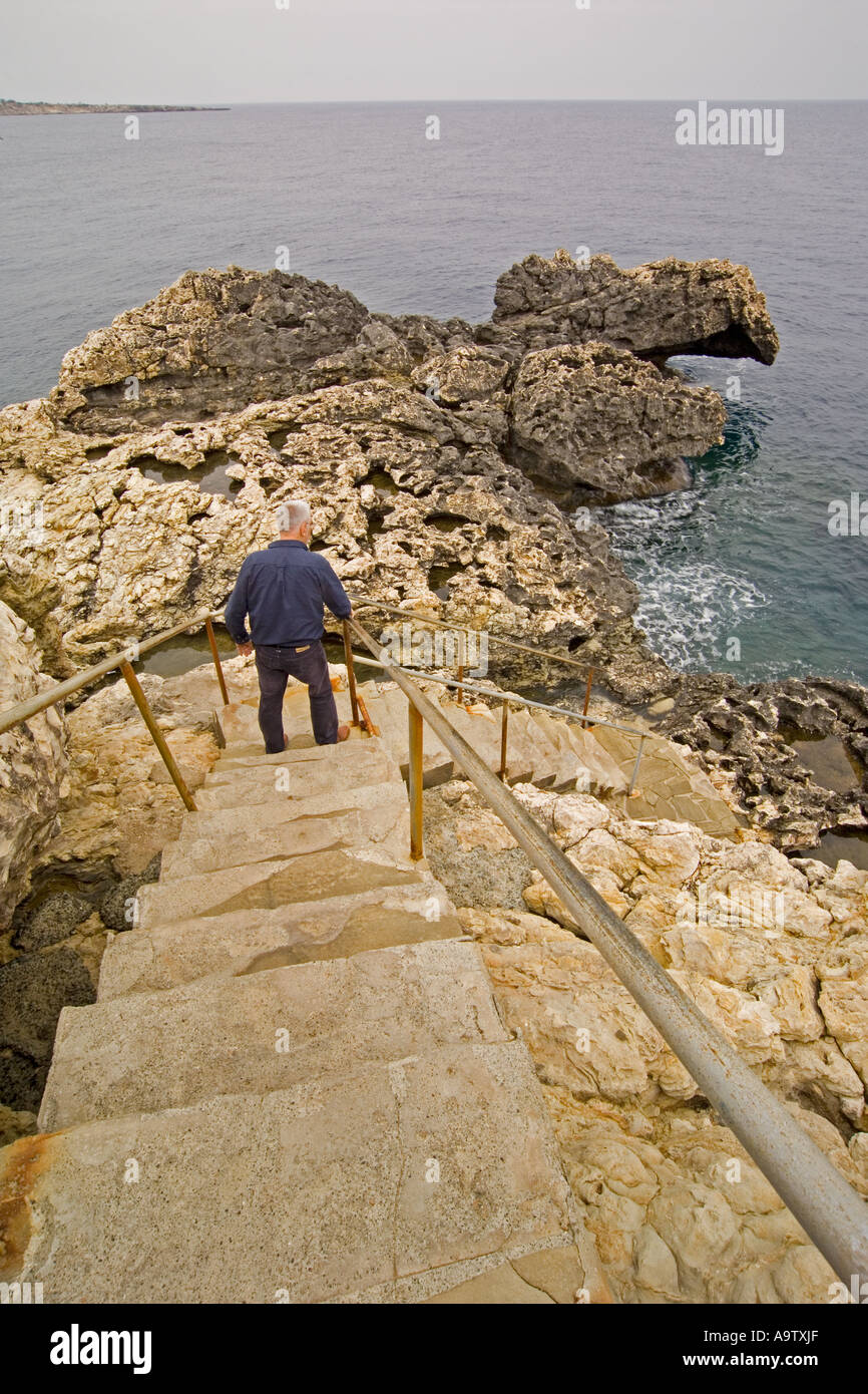 On the steps of hi-res stock photography and images - Alamy