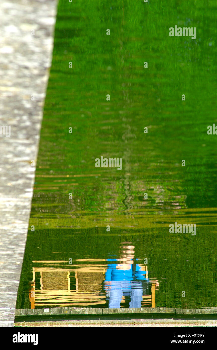 girl's reflection in water Stock Photo - Alamy