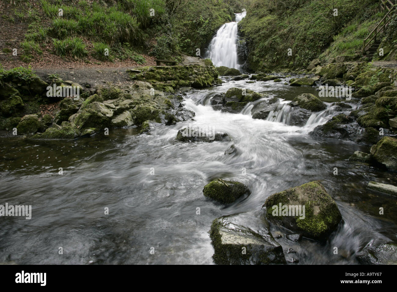 Glenoe waterfall hi-res stock photography and images - Alamy
