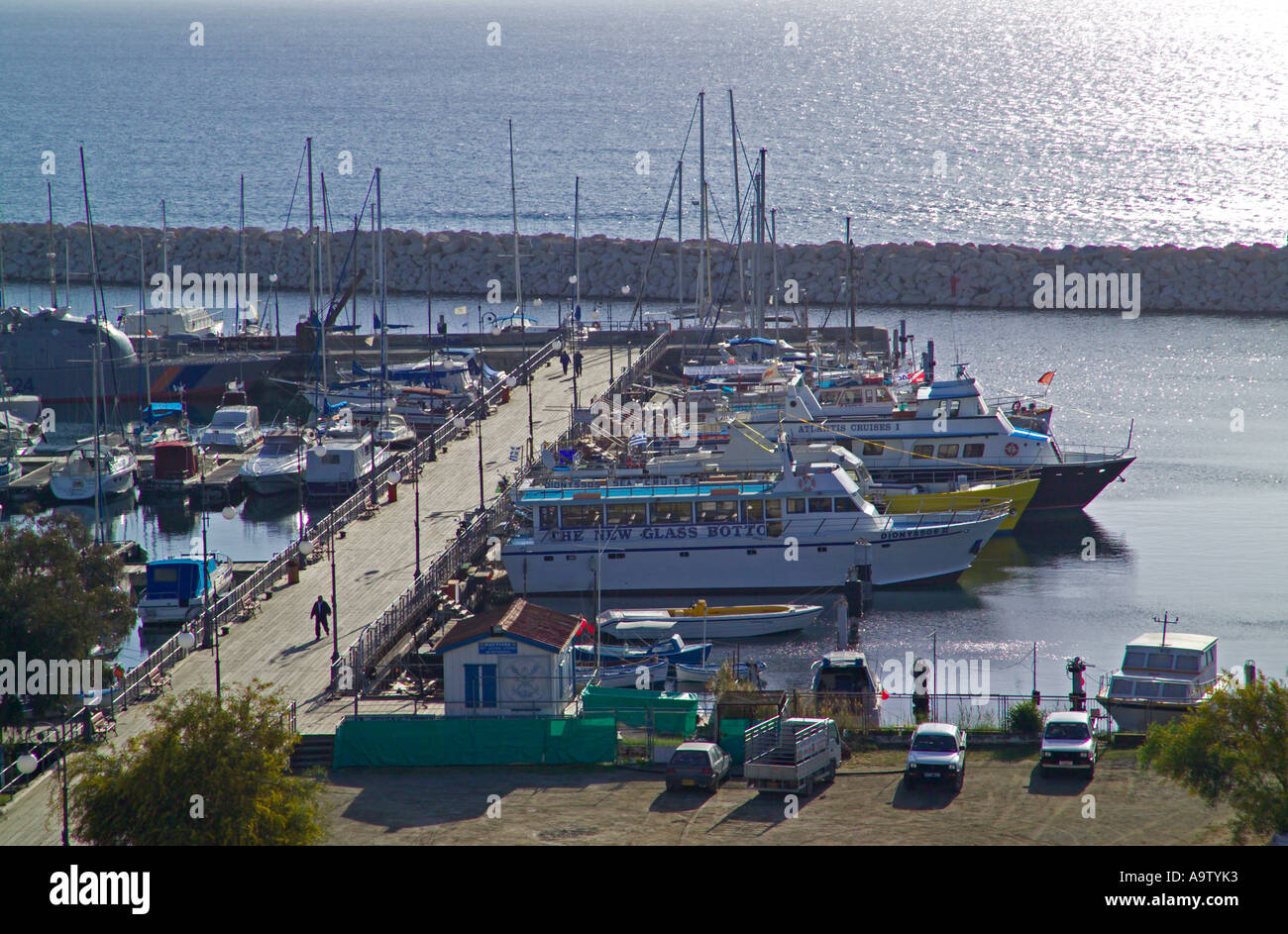 Larnaca harbour Cyprus Stock Photo - Alamy