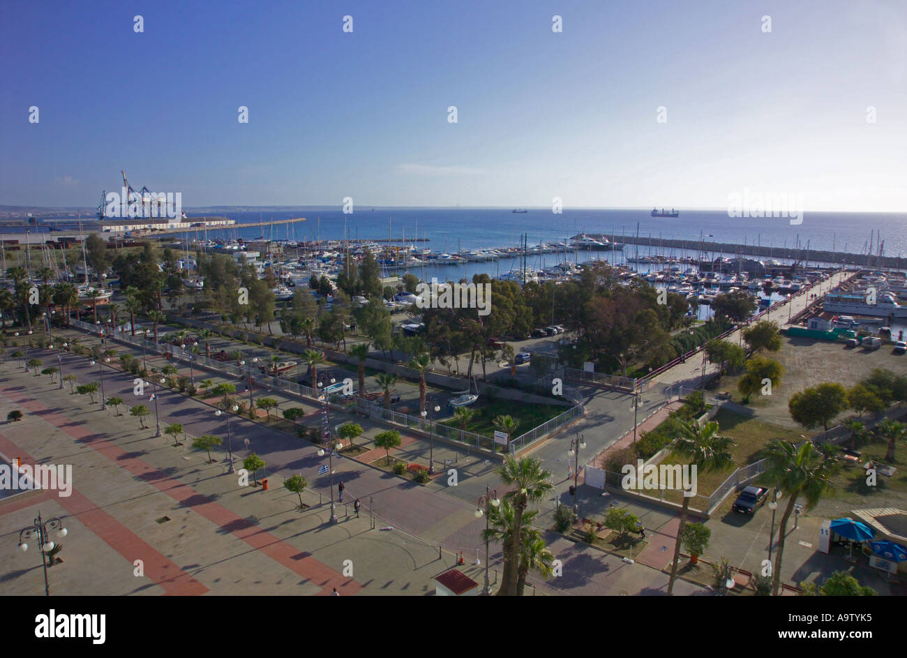 Larnaca harbour Cyprus Stock Photo - Alamy