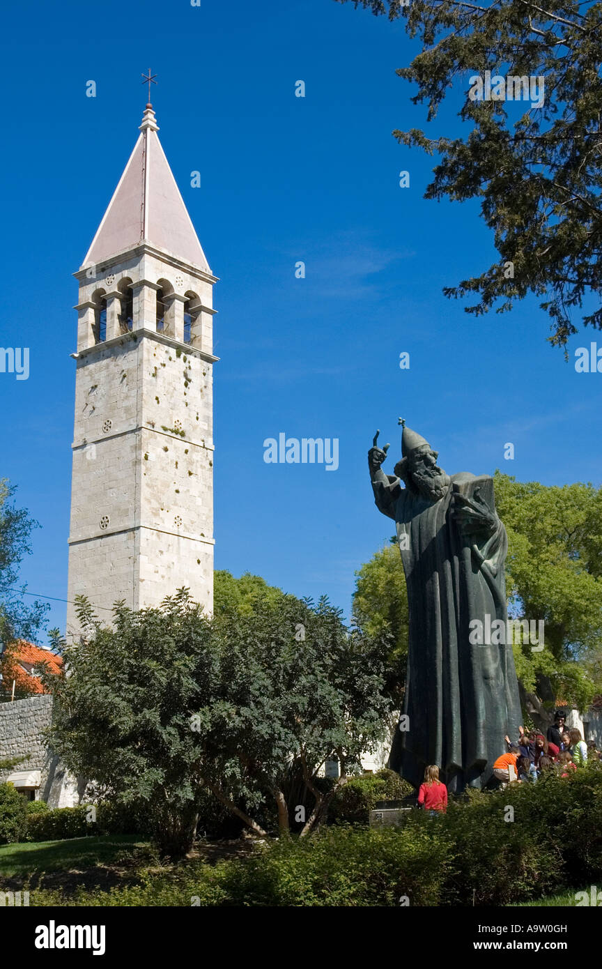 Gregorius of Nin statue, Split Croatia Stock Photo - Alamy