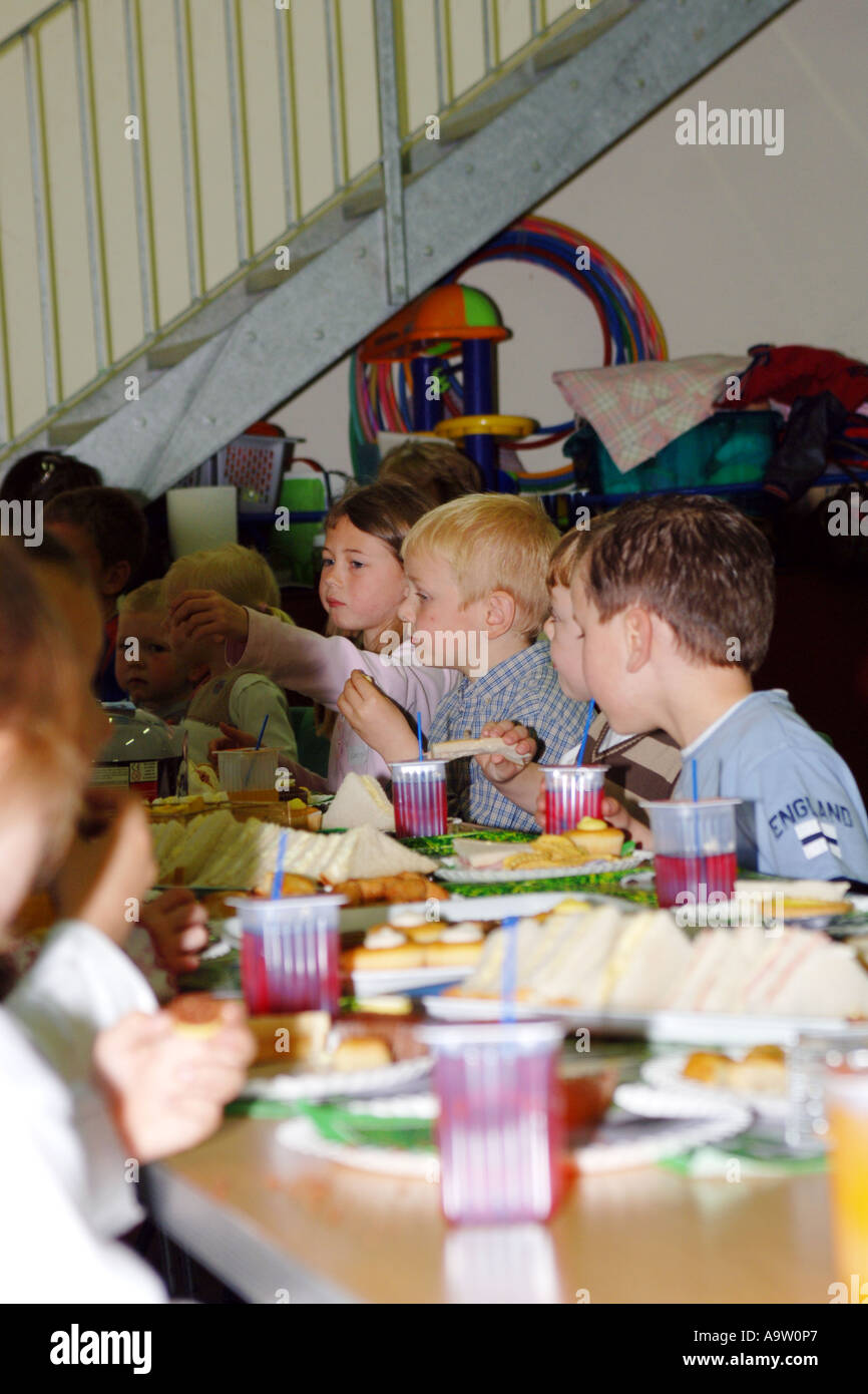 Pre-K Children having fun at a Birthday party Stock Photo - Alamy