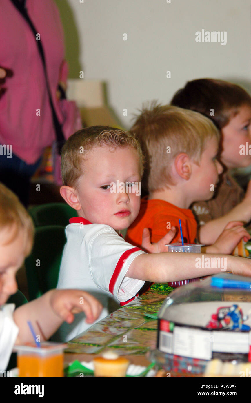 Pre-K Children having fun at a Birthday party Stock Photo - Alamy